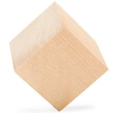 2” inch Wooden Cubes, Bag of 25 Unfinished Cubes, Wooden Square Baby ...