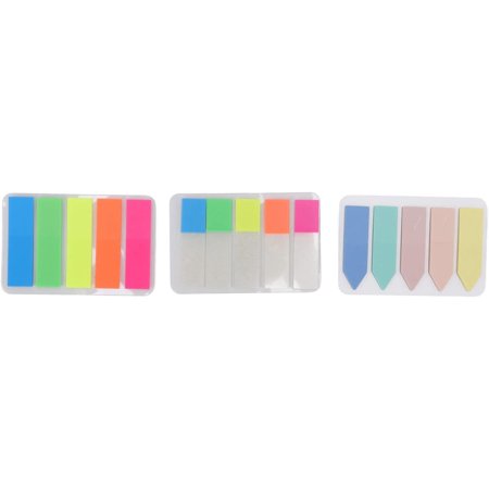 15Packs Colored Page Markers Sticky Index Tabs,5 Iridescent Colors ...