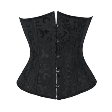 LELINTA Sexy Women's Satin Lace up Overbust Corset Plus Size Waist ...