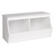 Prepac Monterey Stackable 2-Bin Storage Cubby, White - Walmart.com
