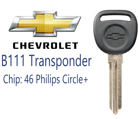 NEW Chevrolet Cobalt 2006-2010 B111 - PT Transponder Chip Key (46 ...