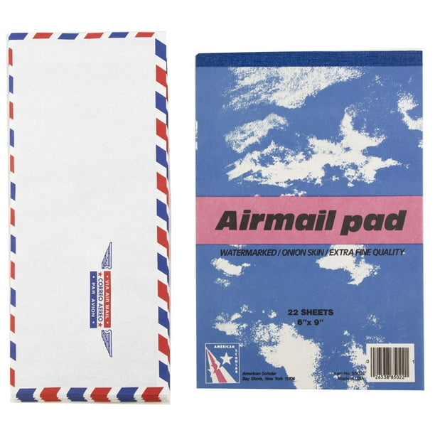 JAM Airmail Stationery Set, Small, 25/Pack - Walmart.com - Walmart.com