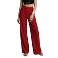 Cagogo Women Plus Size Wide Leg High Waisted Flowy Pants Summer Casual ...