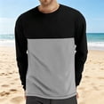 cllios Sweatshirts for Men Color Block Crew Neck Regular Fit Soft ...