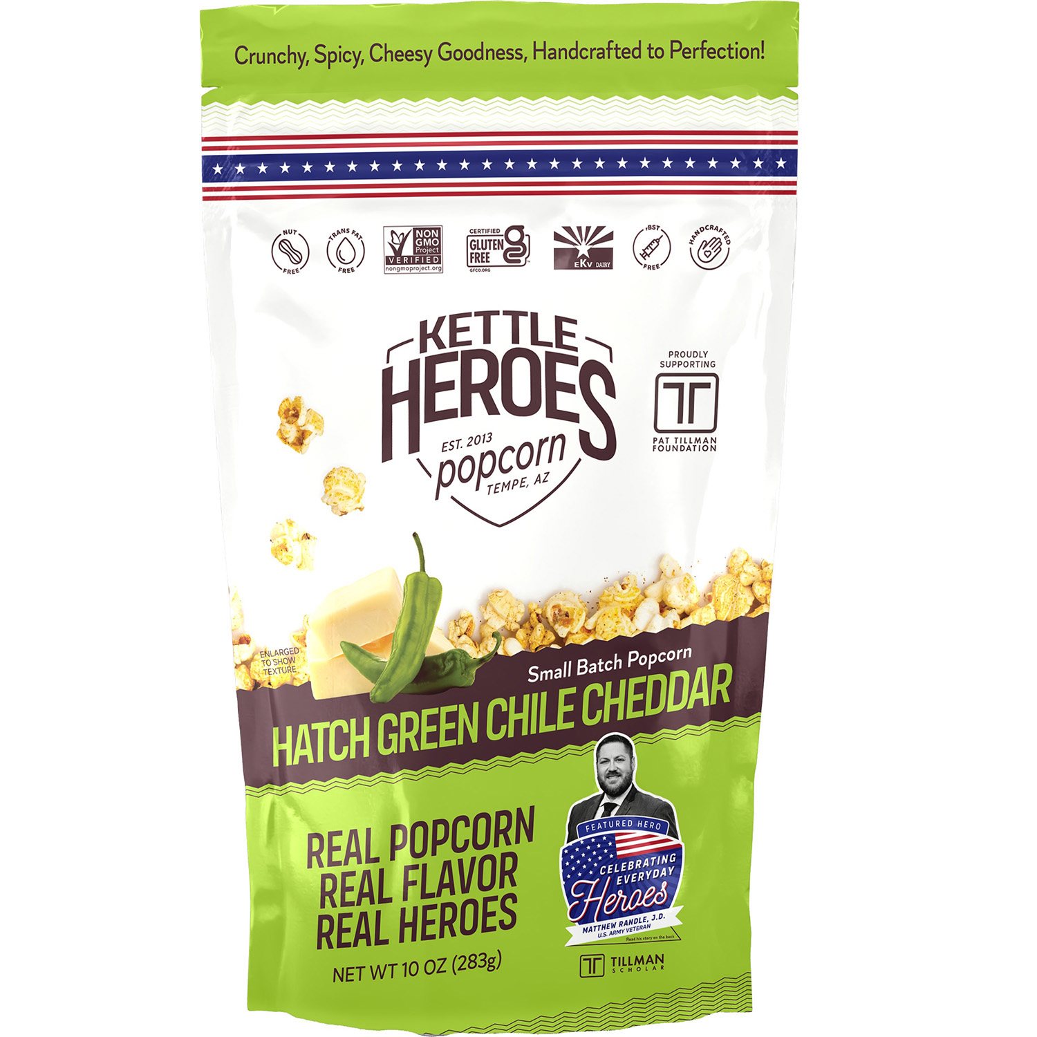 Kettle Heroes Hatch Green Chile Cheddar Popcorn, 10 oz. - Customer ...