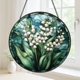 Stained Glass Lily of the Valley Suncatcher Window Hanging Floral ...