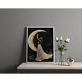 Classic Moon Woman Portrait - Mystical Mother Earth Art Poster 16x24 ...