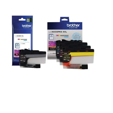 Brother Genuine LC3017 High-Yield Printer Ink Cartridges, 4-Pack, Black ...