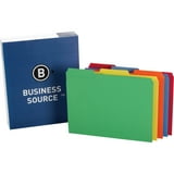 Business Source, BSN65780, 1-Ply Color-coding File Folders, 100 / Box ...