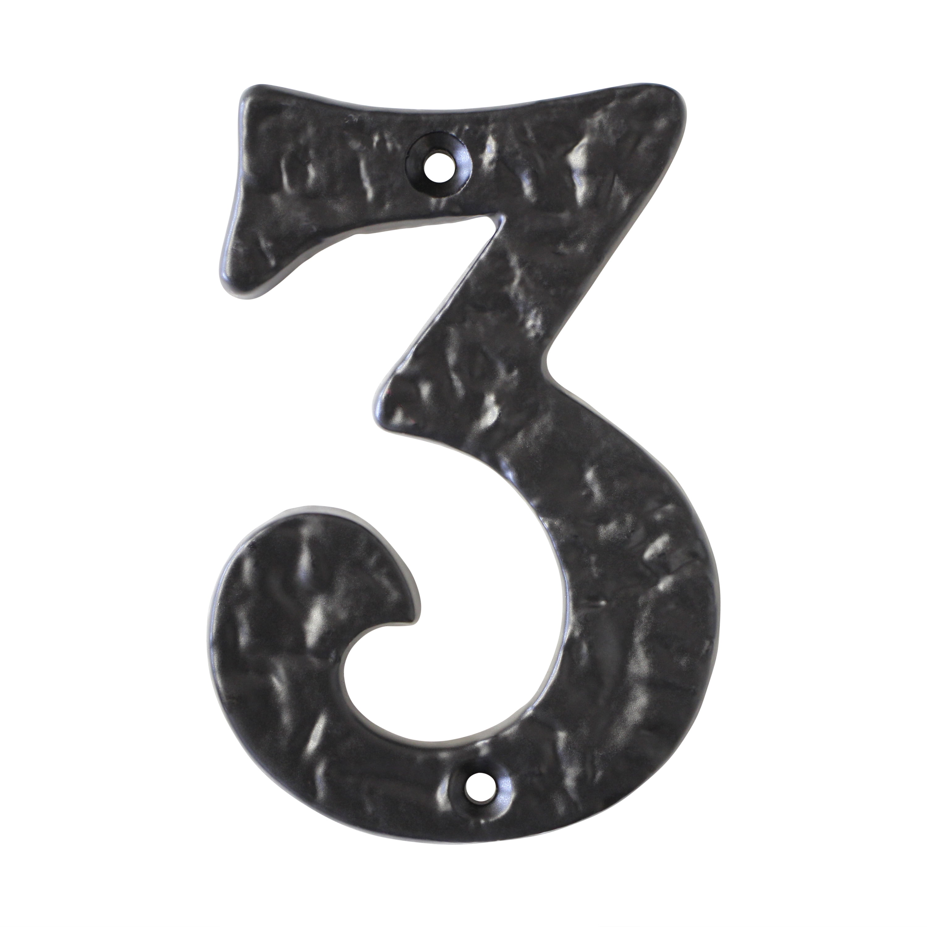 RCH Hardware NO-IR570-100 Iron House Number, 4 Inch, Black - Walmart.com