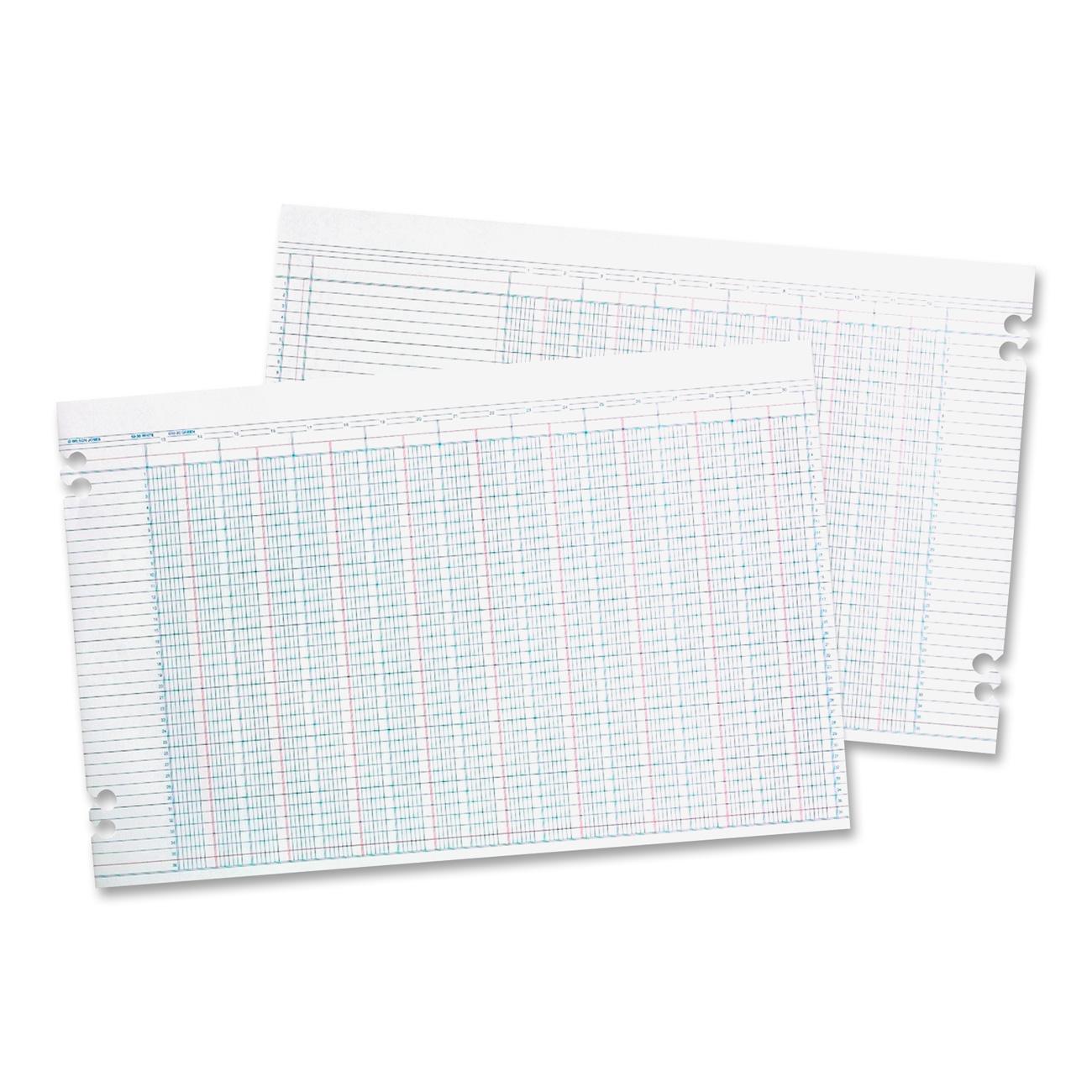 Wilson Jones Columnar Ruled Sheets, 11" x 17", 36 Lines, 30 Columns ...