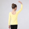 Avtoify Girls Solid Color Long Sleeve Round Neck Dance Practice Uniform ...
