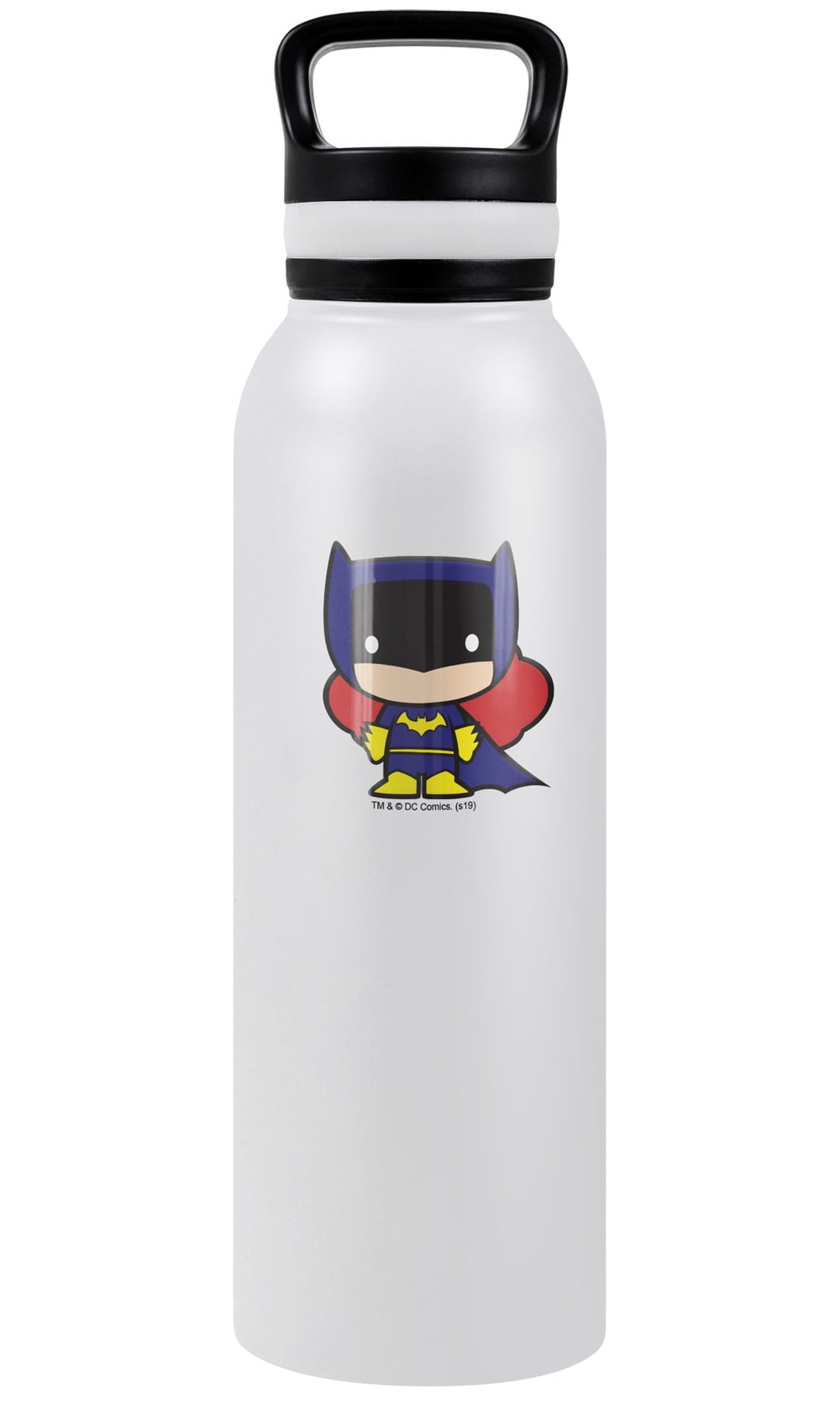 Batman Official Batman Batgirl Cute Chibi Character Pattern 24 oz ...