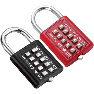 Vaupan Black Stainless Steel Password Lock Two 4-Digit Password Design ...