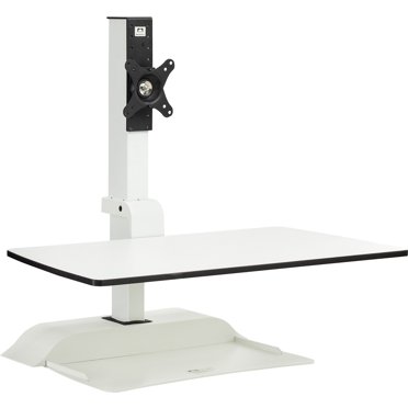 Lorell, LLR99548, Sit-to-Stand Electric Desk Riser, 1 Each, Black ...