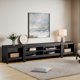 TV Stand for 100 inch TV Entertainment Center Wood TV Console Table for ...