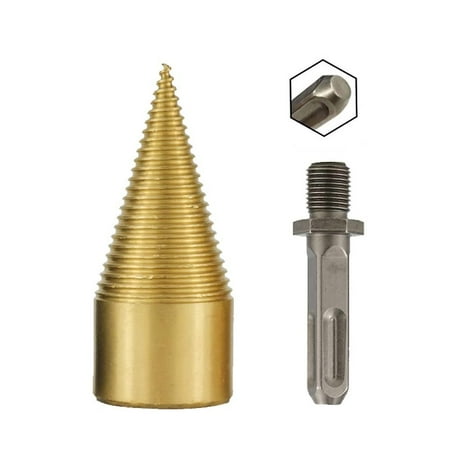 Wood Splitting Drill Bit, Wood Breaker With Round Square Hex Handle For ...