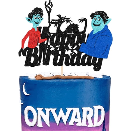 Gliter Inspired Cake Decoration for Pixar's Onward Movie Theme Party ...