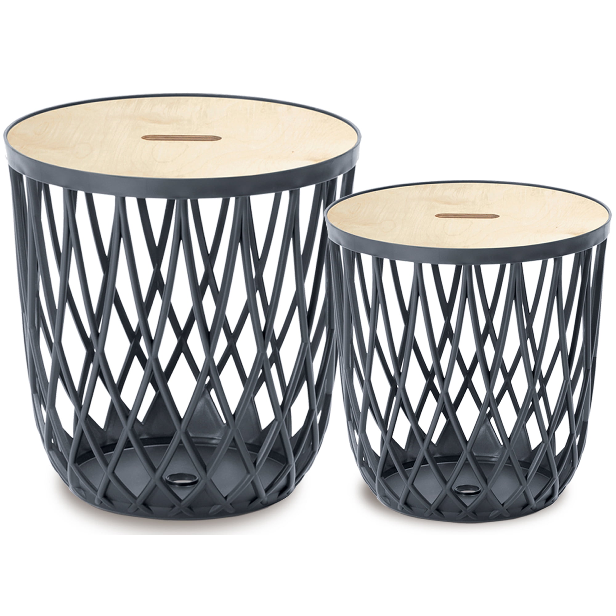Click here for Prisp Timballa Nesting Coffee Tables - Set Of 2 Ro... prices