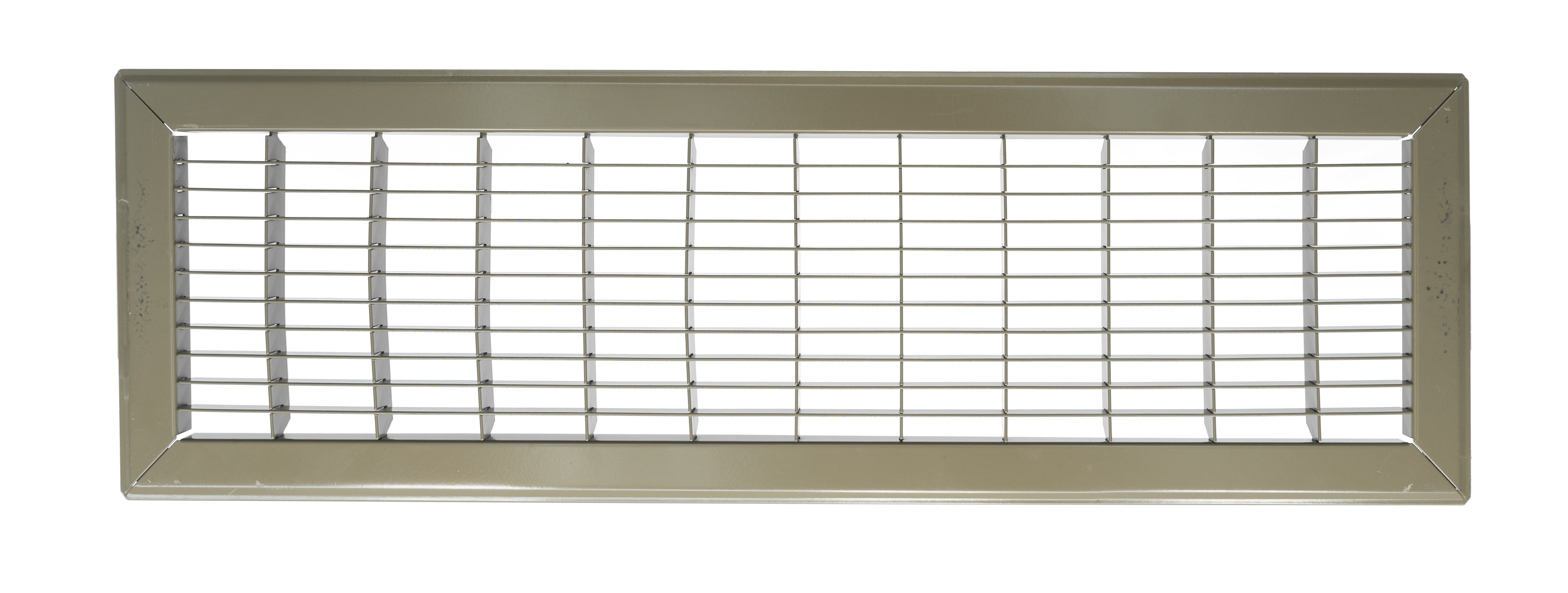 24 in. Wide x 6 in. High Rectangular Floor Return Air Grille of Steel ...
