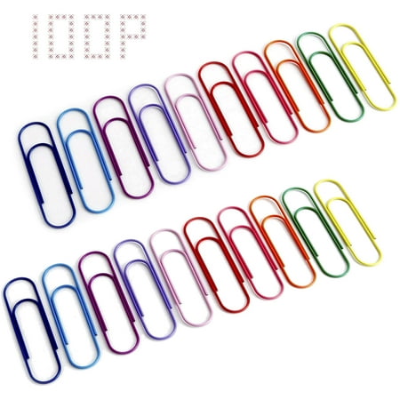 ZMLEVE Large Paper Clips, 4 Inches Jumbo 100 Pcs Giant Clips - 100mm ...