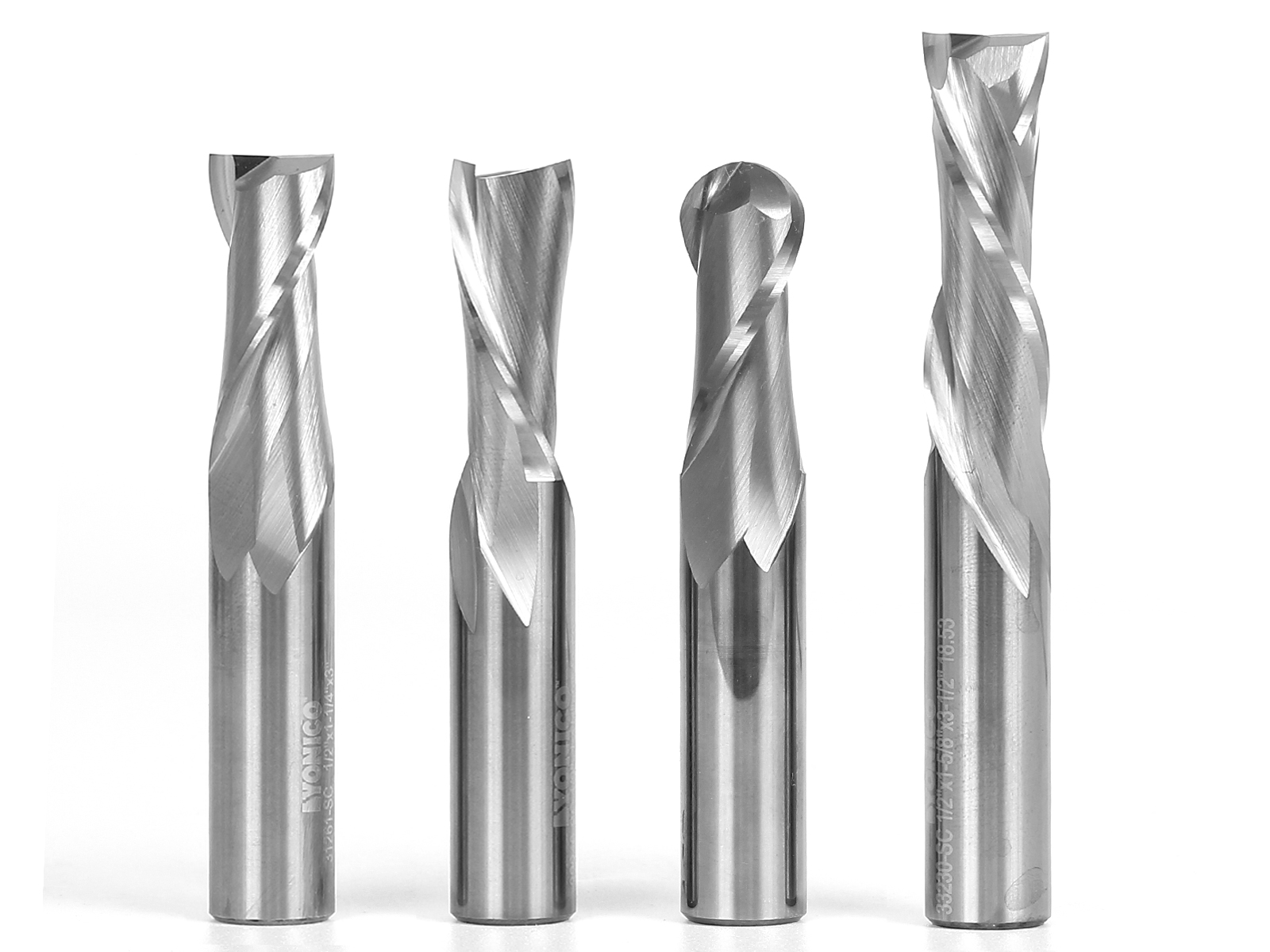 Uxcell 4mm x 16mm x 4mm x 75mm AlTiN Coated Carbide 4 Flutes Square End ...