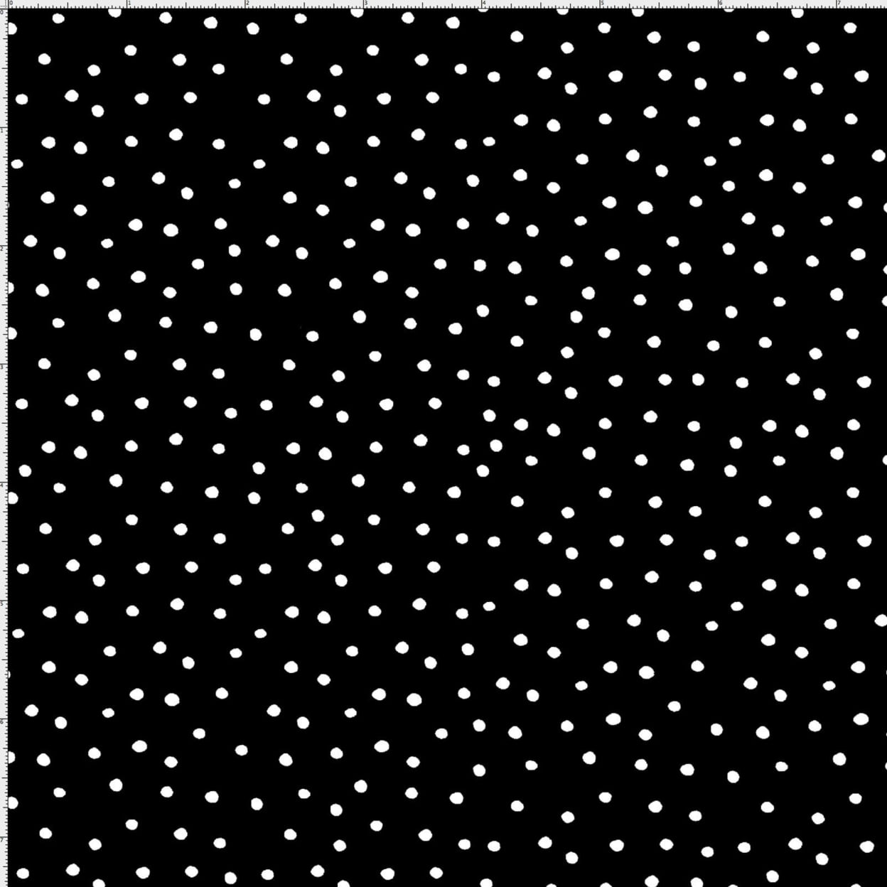 Dinky Dots White Dots on Black Cotton Fabric by Loralie Designs ...