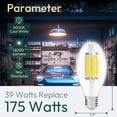 3 Pack ED28 LED Light Bulb 175W HID Equivalent, 6000LM High Brightness ...