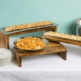 TableCraft Products Cascade Risers Set, Acacia Wood, 3-Piece ...