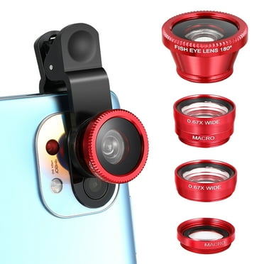 APEXEL 10-Piece Phone Camera Lens Kit: 0.63X Wide Angle, 15X Macro, 198 ...