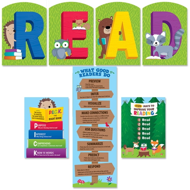 Creative Teaching Press Woodland Friends Read Bulletin Board Set ...