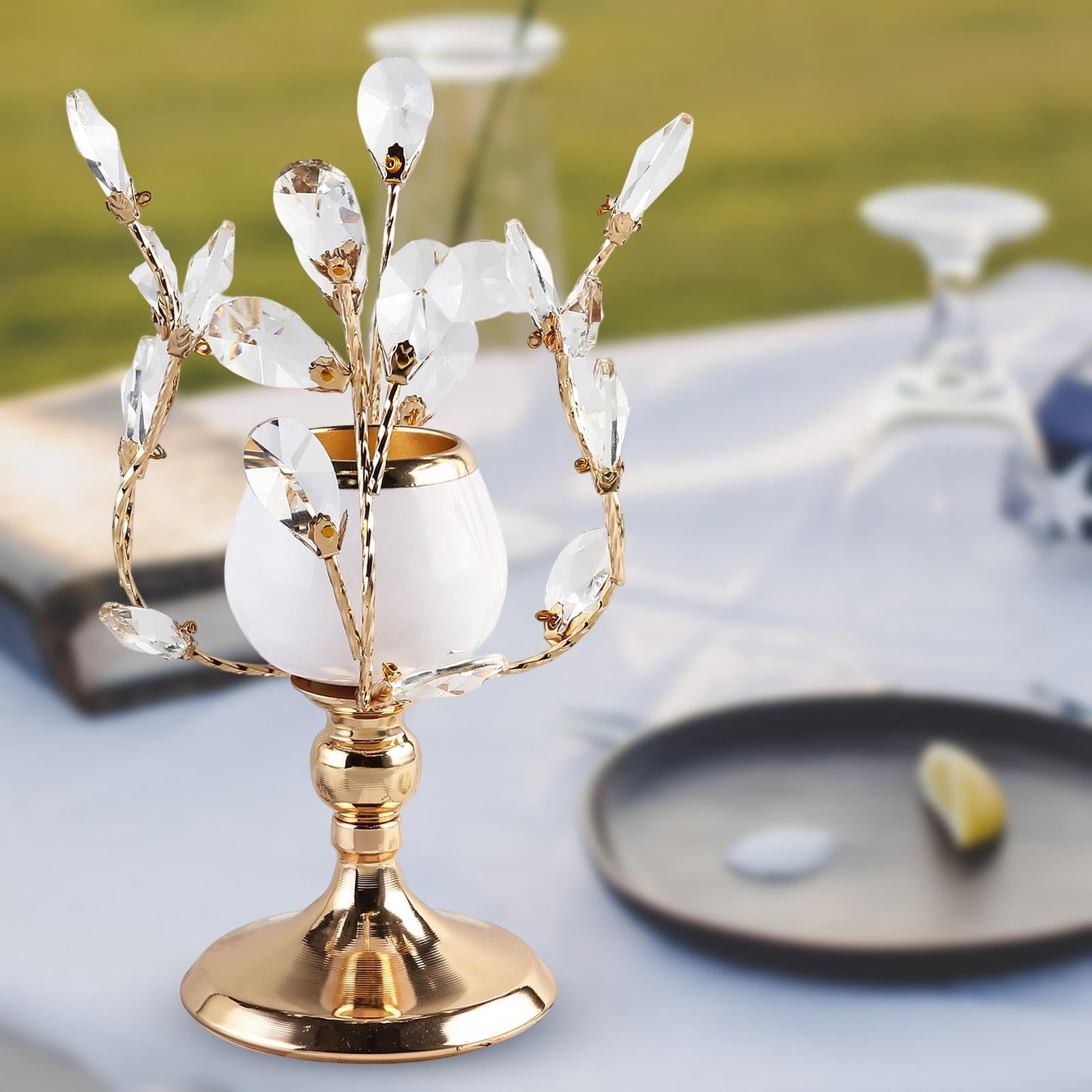 Luxury Candlestick, Centerpiece Stand Ornaments Centerpieces Metal ...