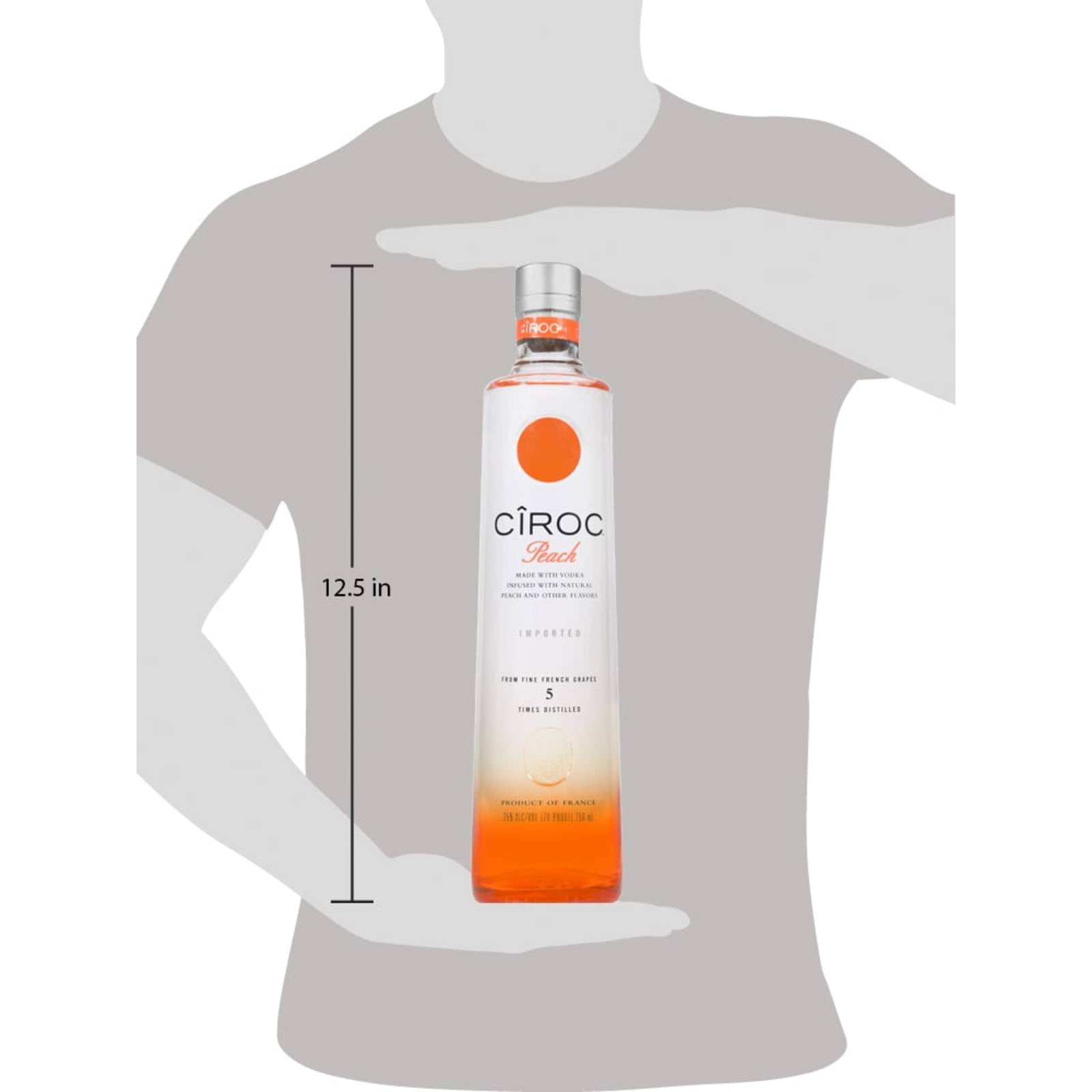 Peach Ciroc Sizes