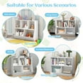Costway 5-Cubby Kids Toy Storage Organizer Wooden Bookshelf for ...