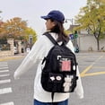 AOMRCOL Cute Backpack with Pin Accessories Plush Pendant School ...