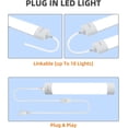 5000K LED Ceiling Light Fixture with Plug, Under Cabinet Lighting ...