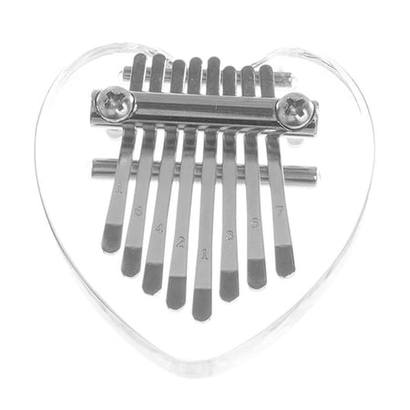 Heart Shape Thumb Piano Made By Single Board High-Quality Wood Mahogany ...