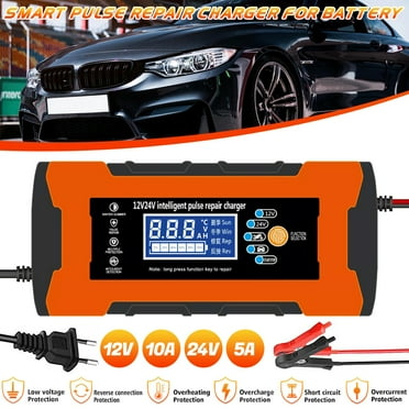 LEICESTERCN Car Battery Charger, 12V/24V 5/10/20A Fully Automatic ...