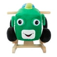 Tractor Rocker Toy-Kids Ride On Soft Fabric Covered Wooden Rocking ...