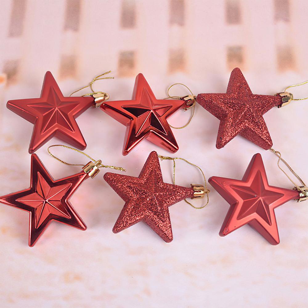 Cschome Christmas Decoration Gold Stars Plastic Christmas Tree Top Star ...