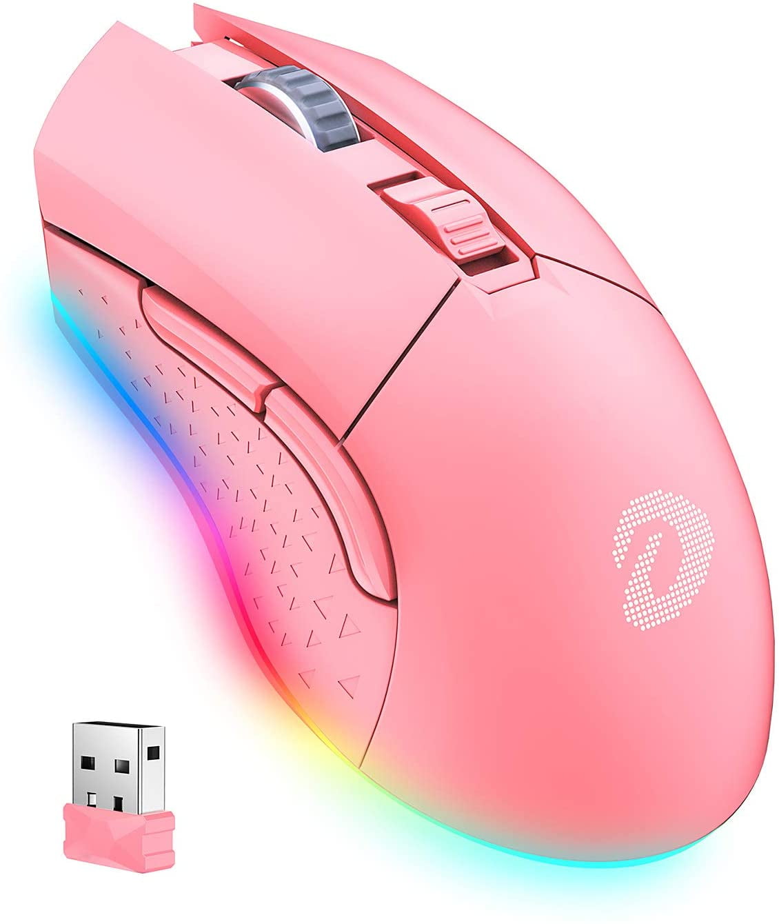 DAREU Wireless Gaming Mouse with 7 Programmable Buttons, Rechargeable ...