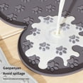Bone Shape Pet Dining Mat Water Spills Prevent High Edges Food Bowl ...