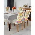 Chair Covers Set of 4, Happy Birthday Text Removable Stretchable ...