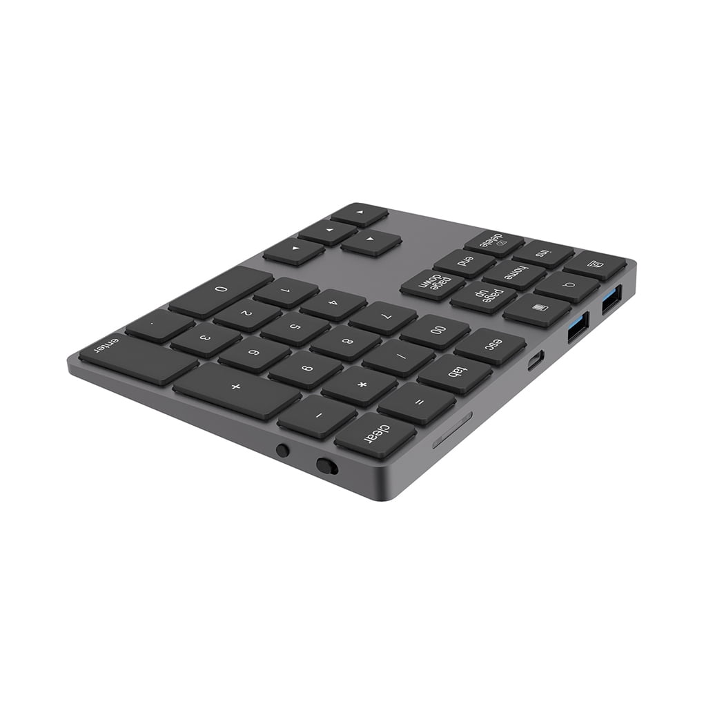 TureClos Numeric Keyboard with USB Digital Input Travel Aluminum Small ...
