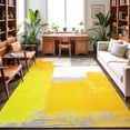 Area Rug 3x5ft Yellow Graffiti Washable Area Rugs for Living Room ...