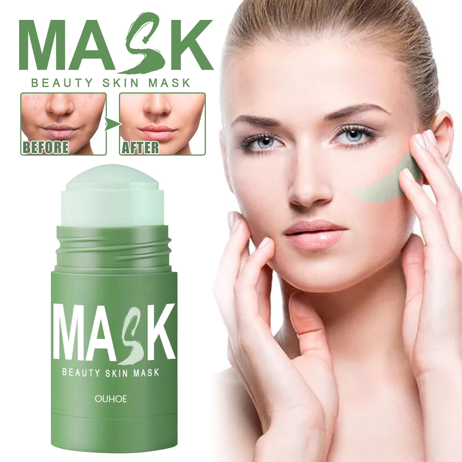 yievot Green Tea Mask Stick Poreless Deep Cleanse Mask Stick Blackhead ...