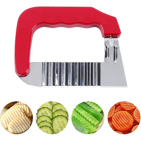 Wave Cutter 1 Piece Stainless Steel Chips Fries Wave Knife With Abs ...