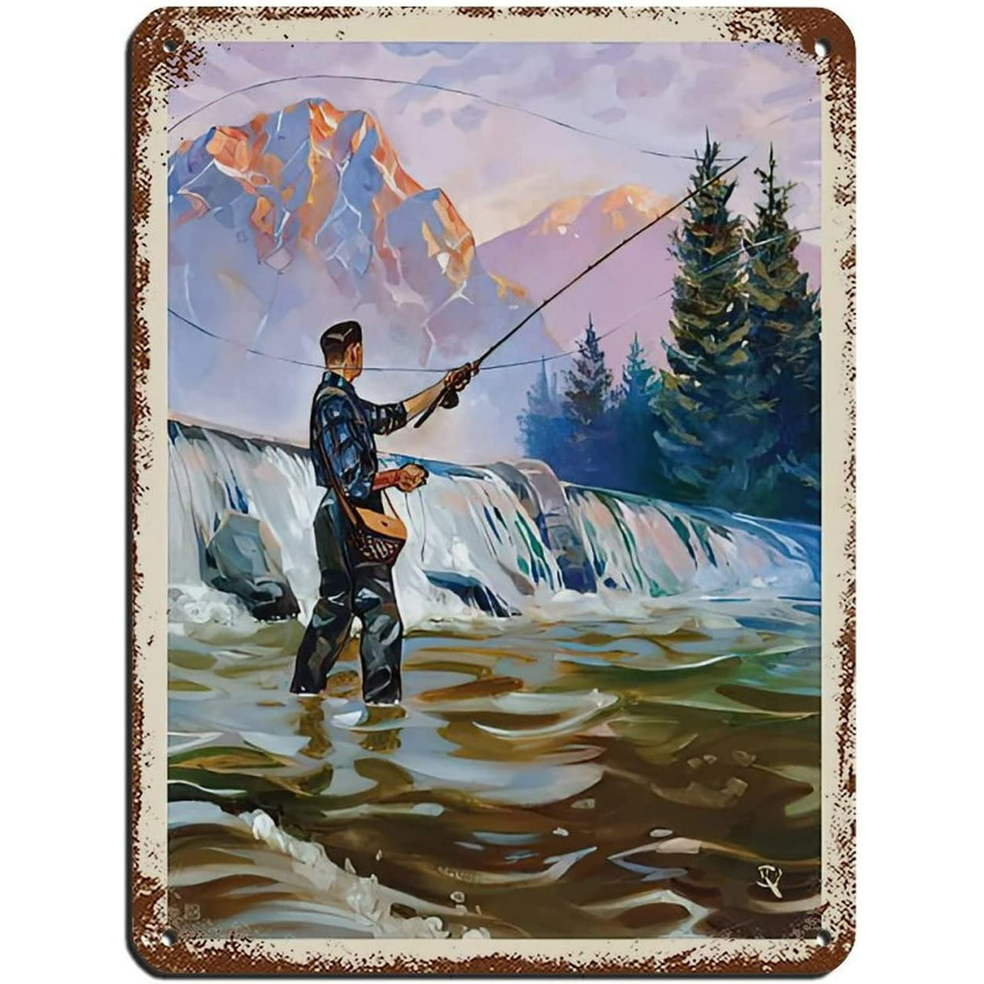 Vintage Fly Fishing Art