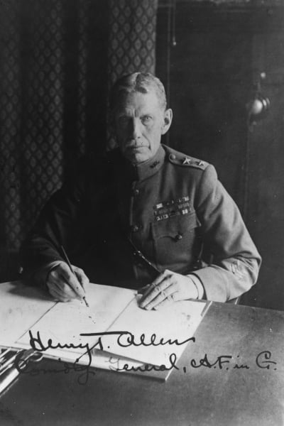 Print: Henry T. Allen, Comanding General, A.F. In Co., circa 1918 ...