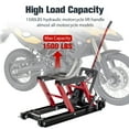 Durable Heavy-Duty Foot-Operated Motorcycle Lift Jack with Wheels for ...